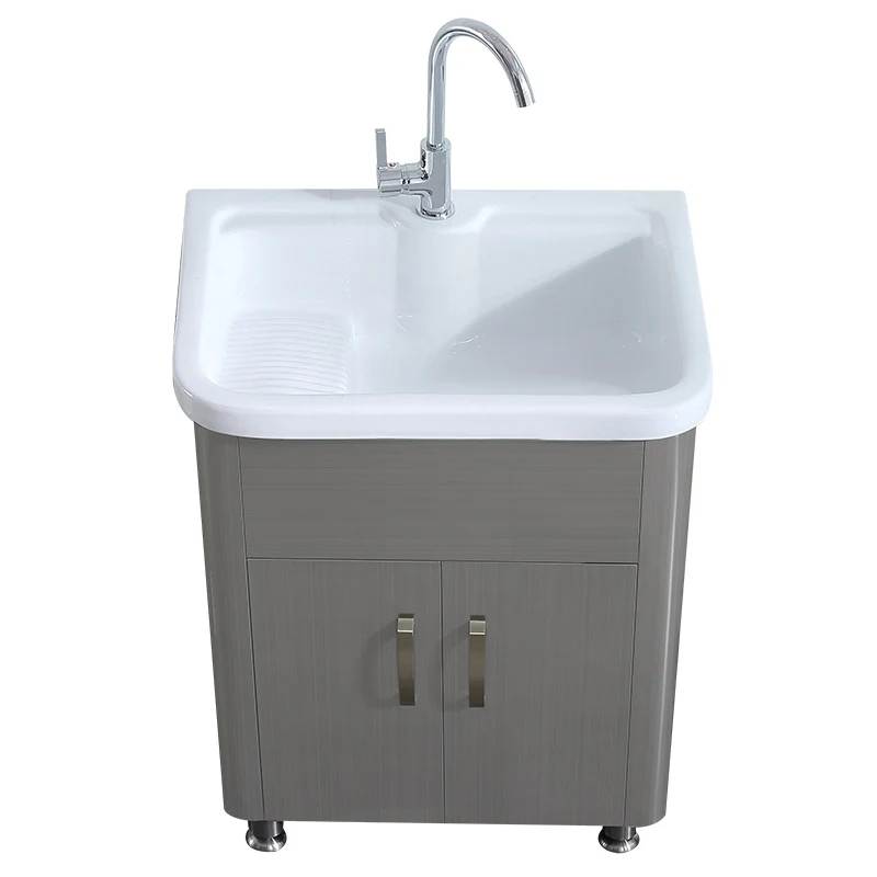 Modern-Wash-Wardrobe-Small-Bathroom-Cabinet-Ceramic-Laundry-Tub-Laundry ...