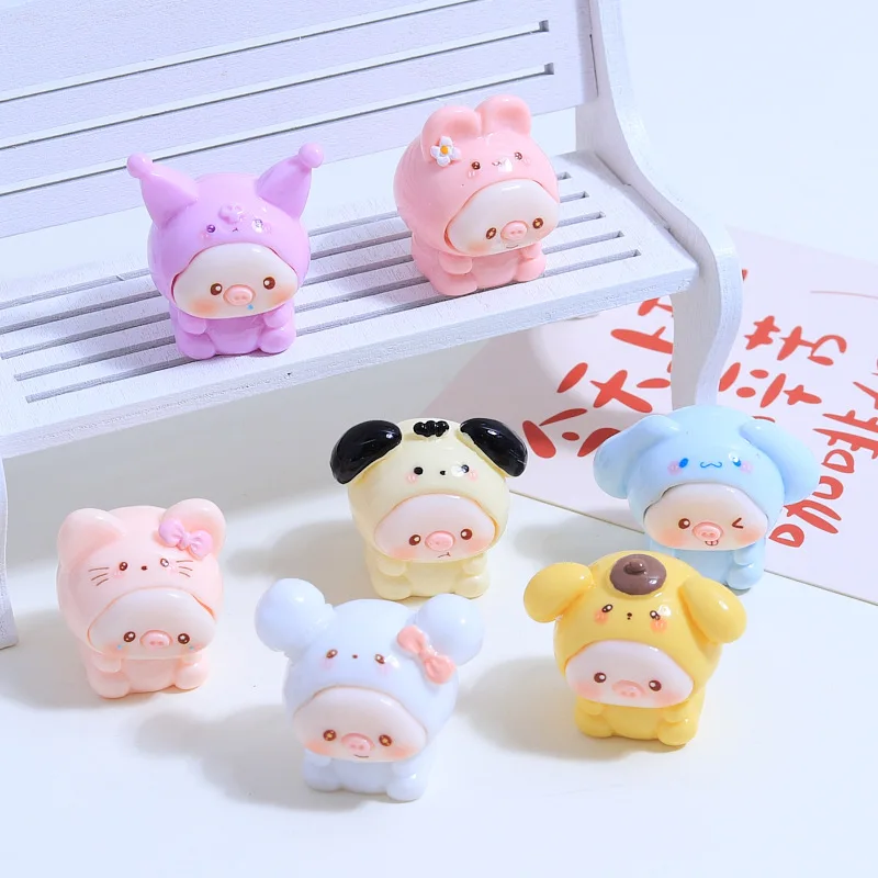 5Pcs-Sanrioed-Charm-Doll-Resin-Cartoon-My-Melody-Anime-Kuromi ...