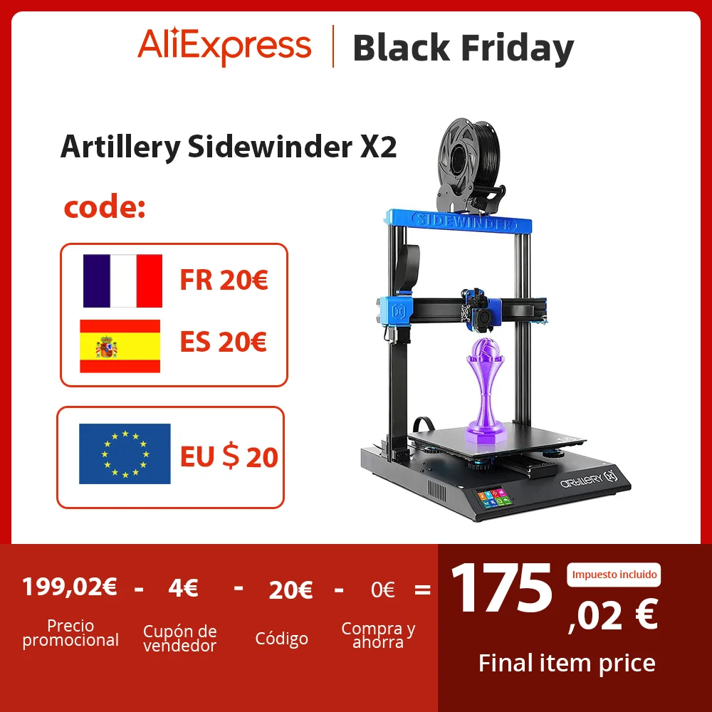 Artillery-Sidewinder-X2-3D-Printer-Pre-Assembled-Dual-Z-System-TFT ...