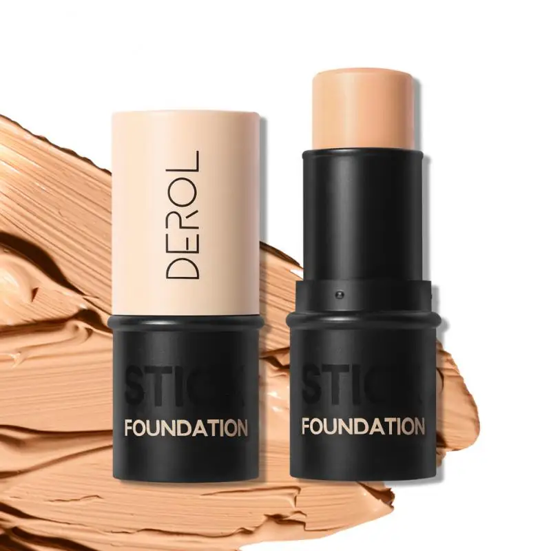 DEROL Foundation Stick Matte Concealer Isolation Cream Cover Dark ...
