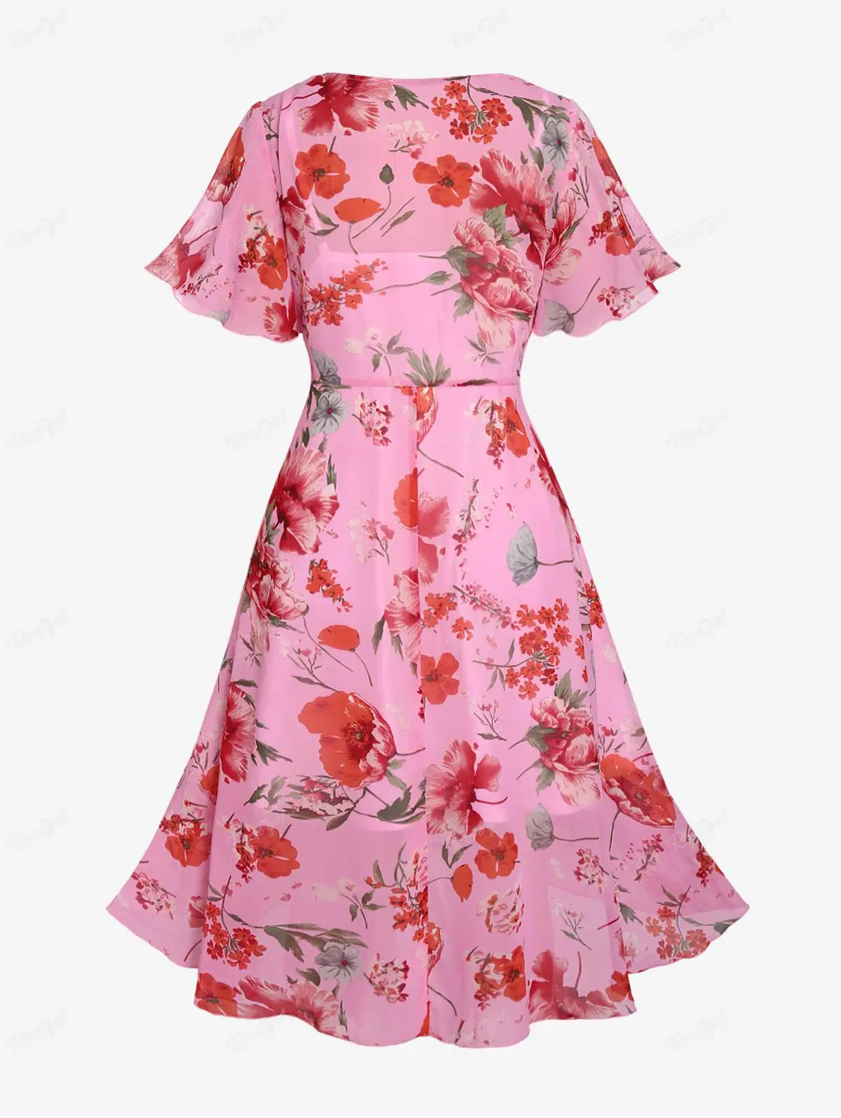 Pastel Pink Casual Dress