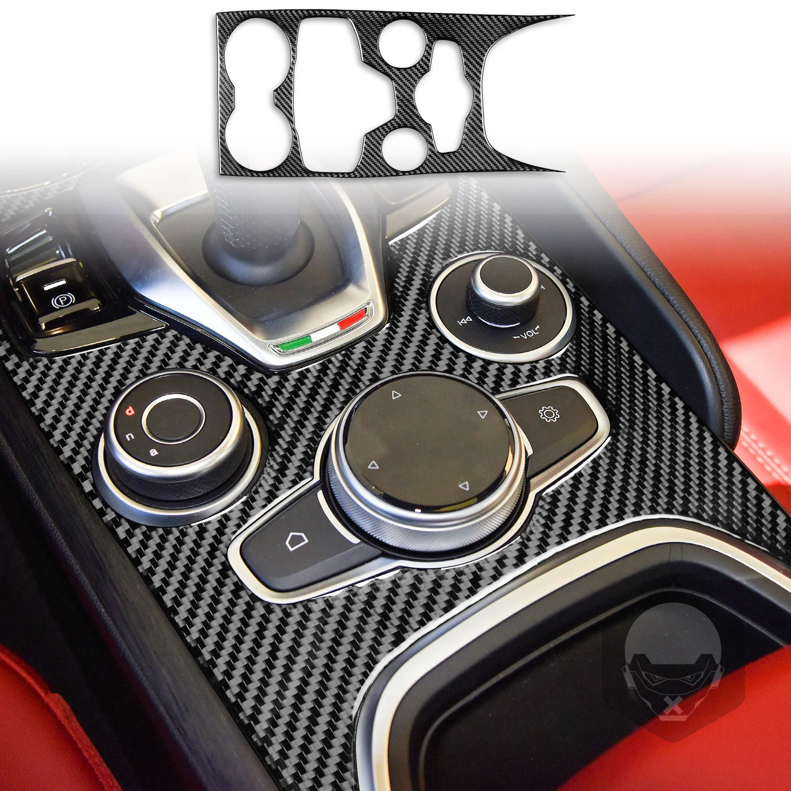 for Alfa Romeo Giulia 2020 2021 Gear Panel Decoration Cover Trim ...