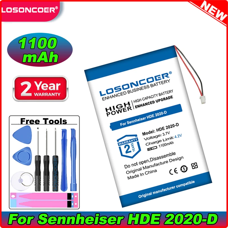LOSONCOER-1100mAh-Battery-For-Sennheiser-HDE-2020-D-HDE-2020-D-II ...