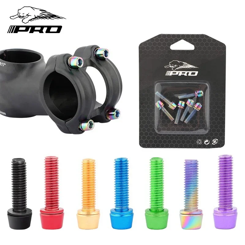 Colorido-A-o-Inoxid-vel-Stem-Riser-Parafuso-MTB-Parafusos-M5-x-18mm ...