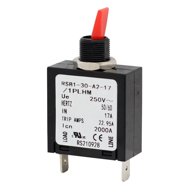 17A-250V-Toggle-Single-Pole-Breakers-Hydraulic-Magnetic-Breaker-Dc-Mcb ...