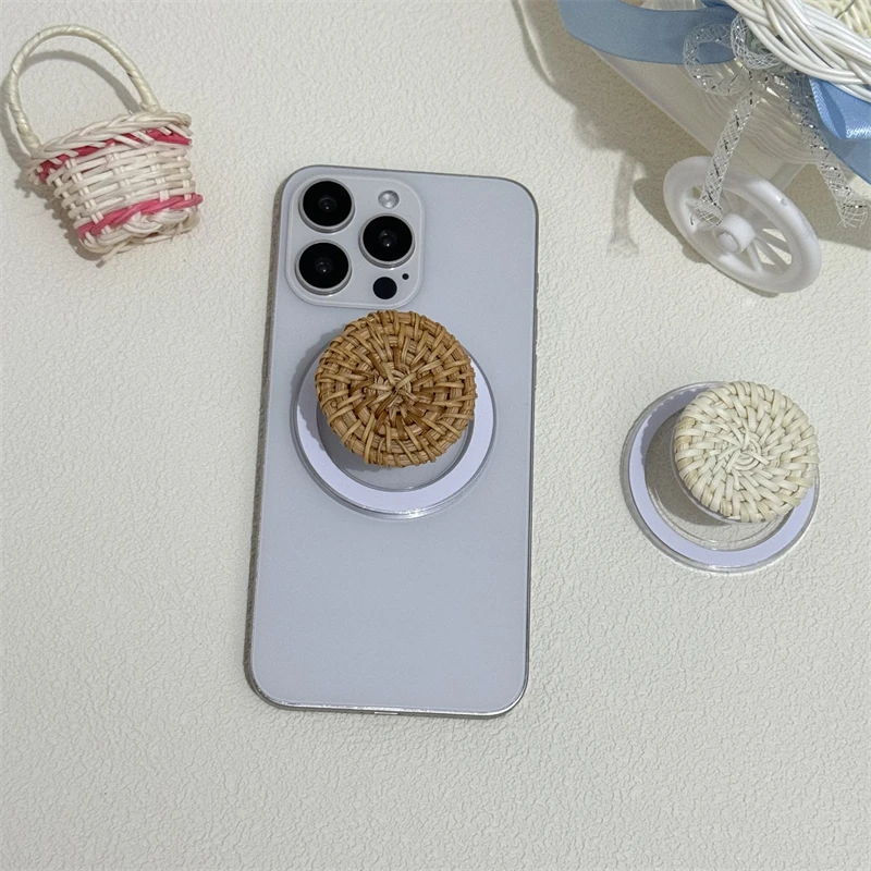 Korean-Cute-3D-Woven-For-Magsafe-Magnetic-Phone-Griptok-Grip-Tok-Stand ...