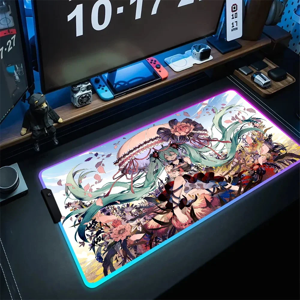 Gaming-Popular-Virtual-Diva-H-Hatsunes-Cute-Miku-RGB-Mouse-Pad-Non-Slip ...