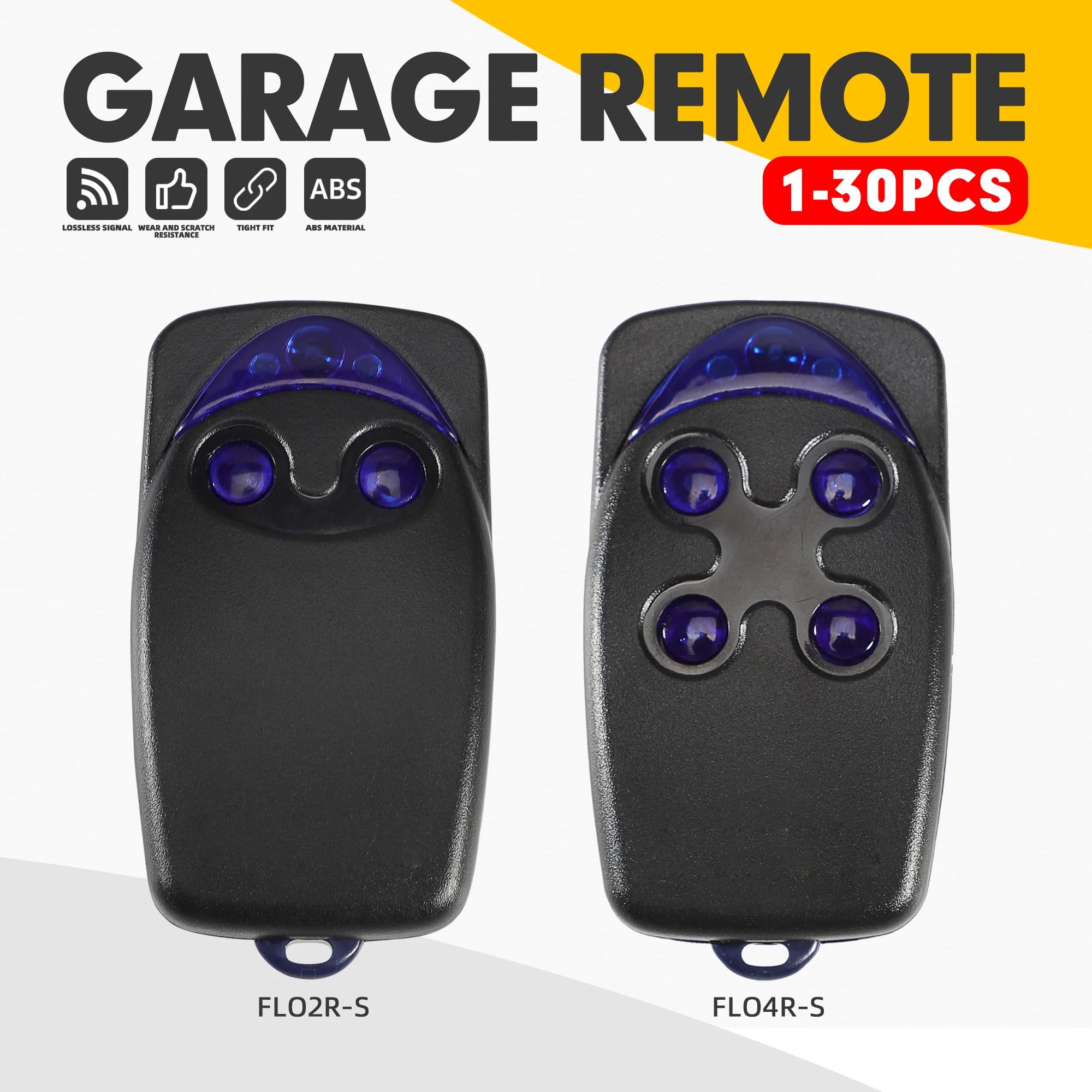 1-30pcs for Nice Flo2rs Flo4rs 433Mhz Garage Door Remote Control FLOR ...