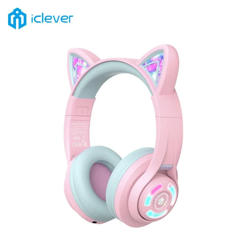 IClever-BTH13-Cat-Ear-Headphones-Wireless-Bluetooth-Headset-Stereo ...