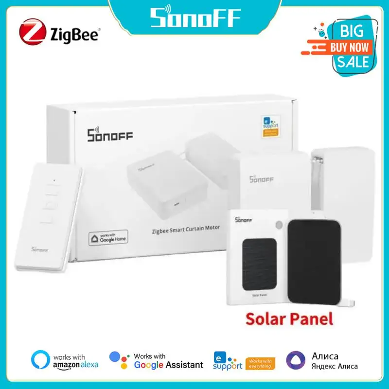 SONOFF-ZBCurtain-Zigbee-Smart-Curtain-Motor-Type-C-Electric-Curtain-Motors-eWeLink-App-Remote ...