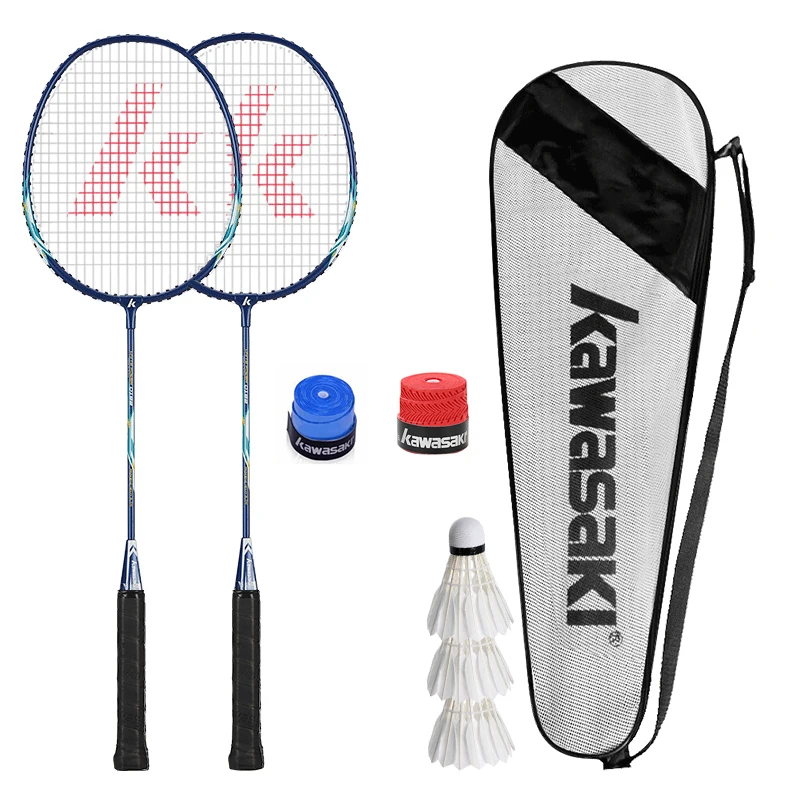 Kawasaki-1-Pair-Of-Badminton-Racket-1U-Aluminum-Alloy-Frame-Badminton ...