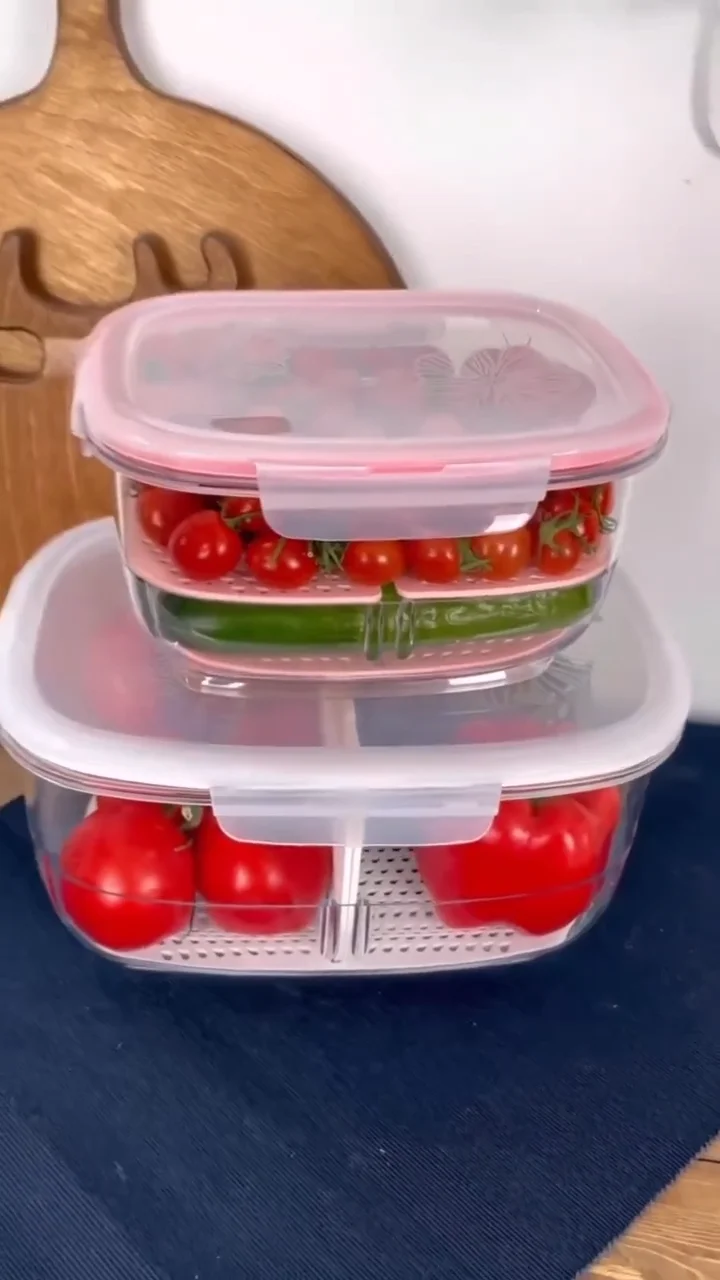 Fruit Container/ Limon Freezer Fruit Container with Lid Large/ Limon ...