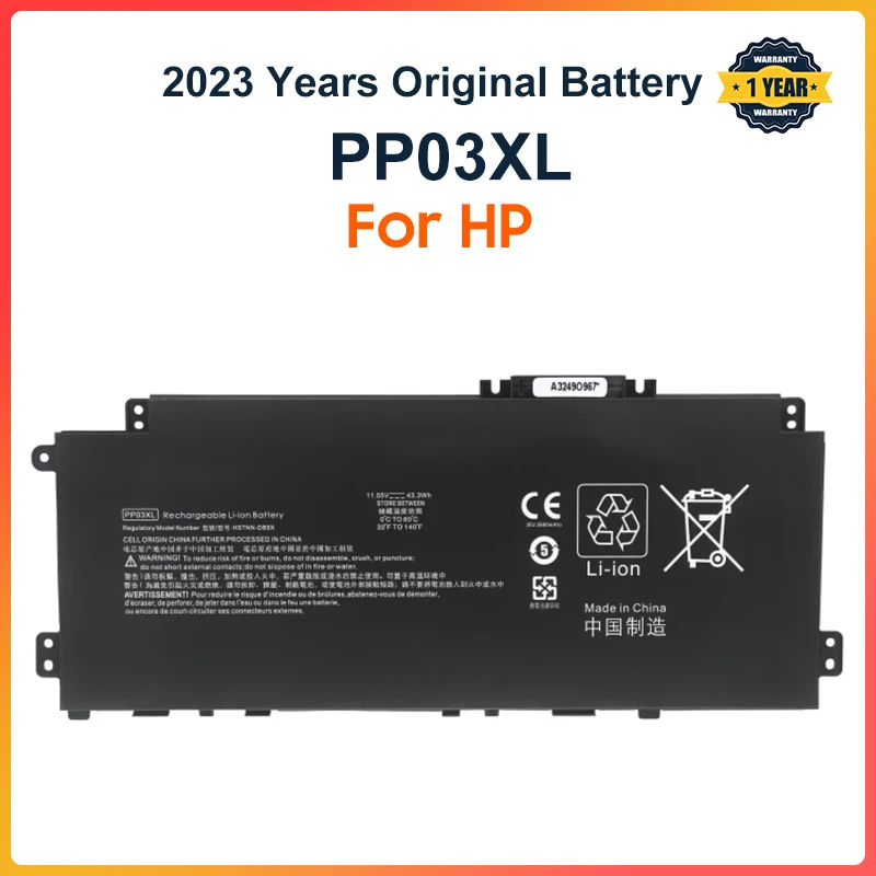 PP03XL PV03XL Laptop Battery For HP Pavilion x360 13-BB 14-DV 14-DW 14M ...