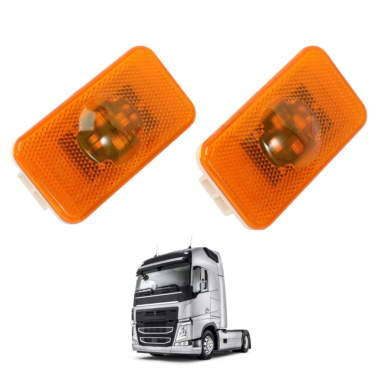 2 Pieces Side marker lamp Position light for V0lv0 FH4 FH FM Renault T ...