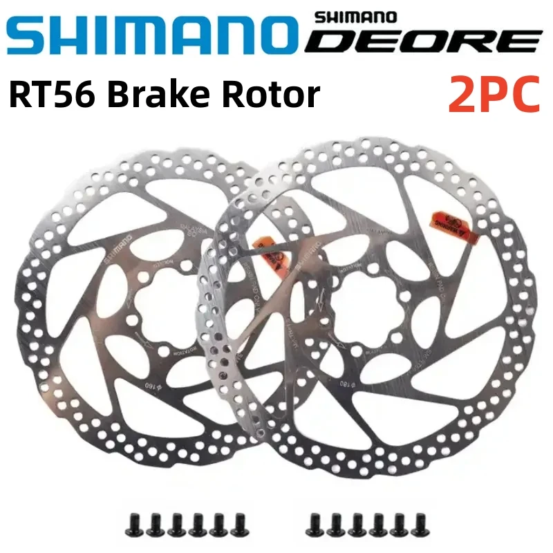 Shimano DEORE SM-RT56 Brake Rotor Centerline 160 180mm Mountain Bicycle ...
