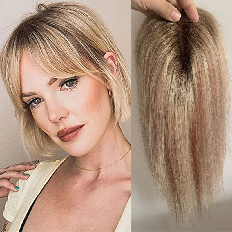 Remy Hair Topper extensiones de cabello humano para mujer, postizo ...