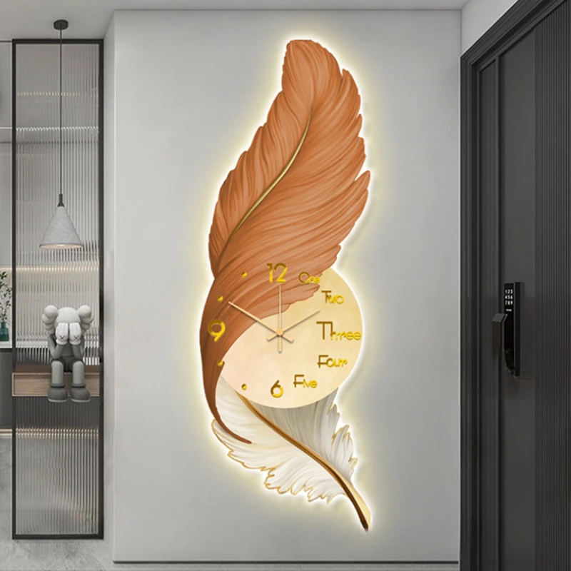 Large-LED-Wall-Clock-Light-Luxury-Art-Wall-Clocks-Living-Room-Decor ...