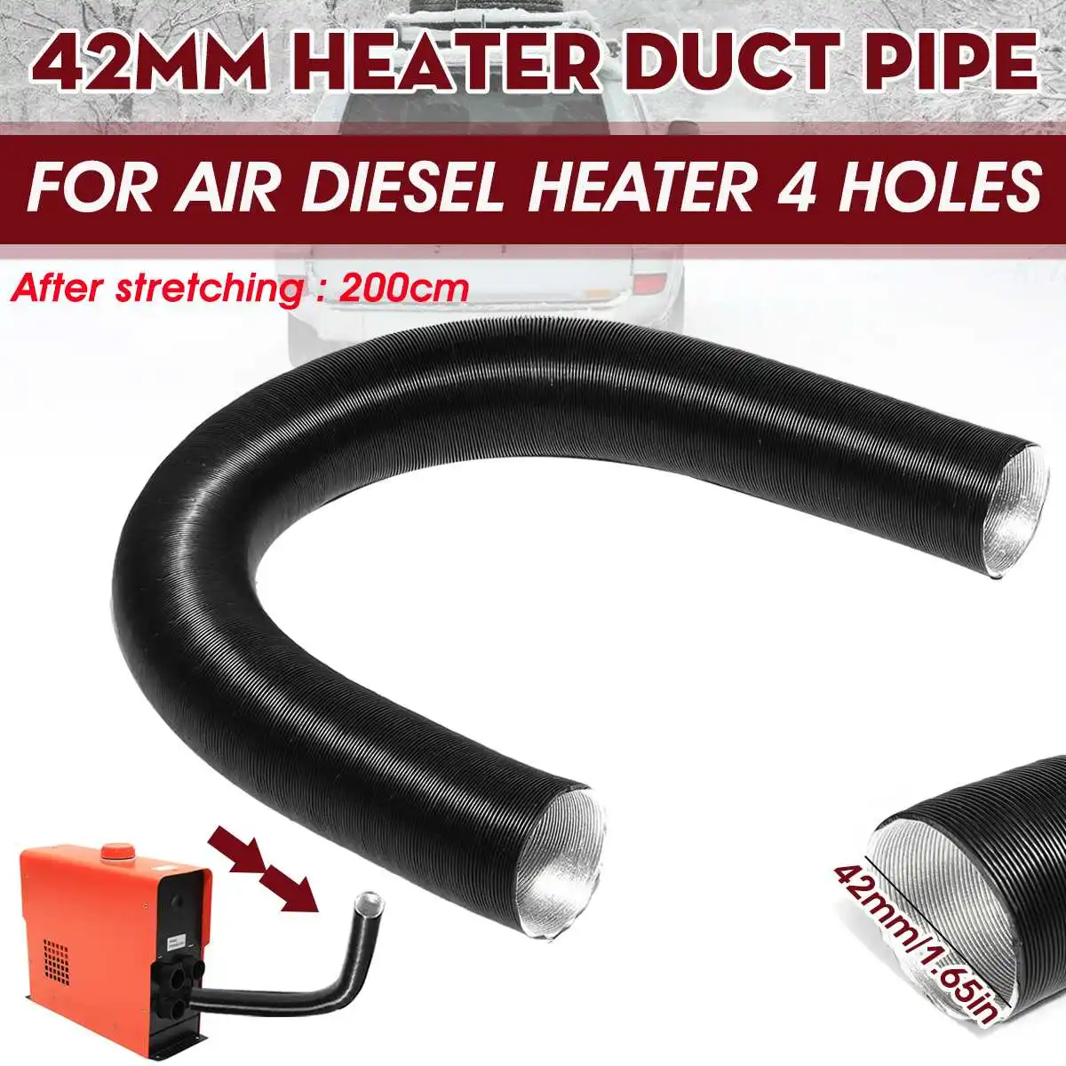 1-2pcs-42mm-Air-Diesel-Parking-Heater-Duct-Pipe-Hose-Tube-For-Webasto ...