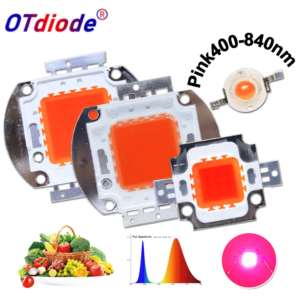 12V 30V LED Plant Grow Light High Power LED Chip Full Spectrum Grow 380 ...