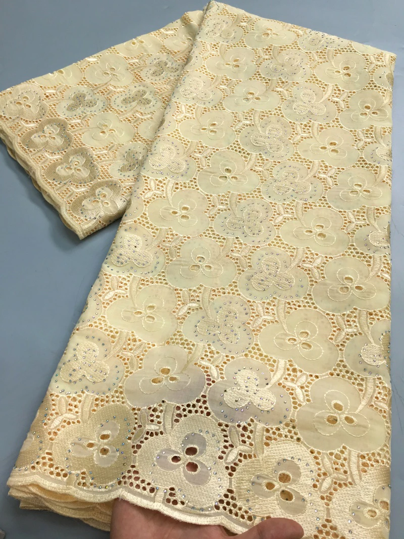 Cotton African Lace Fabric dubai High Quality Nigerian Swiss Lace with ...