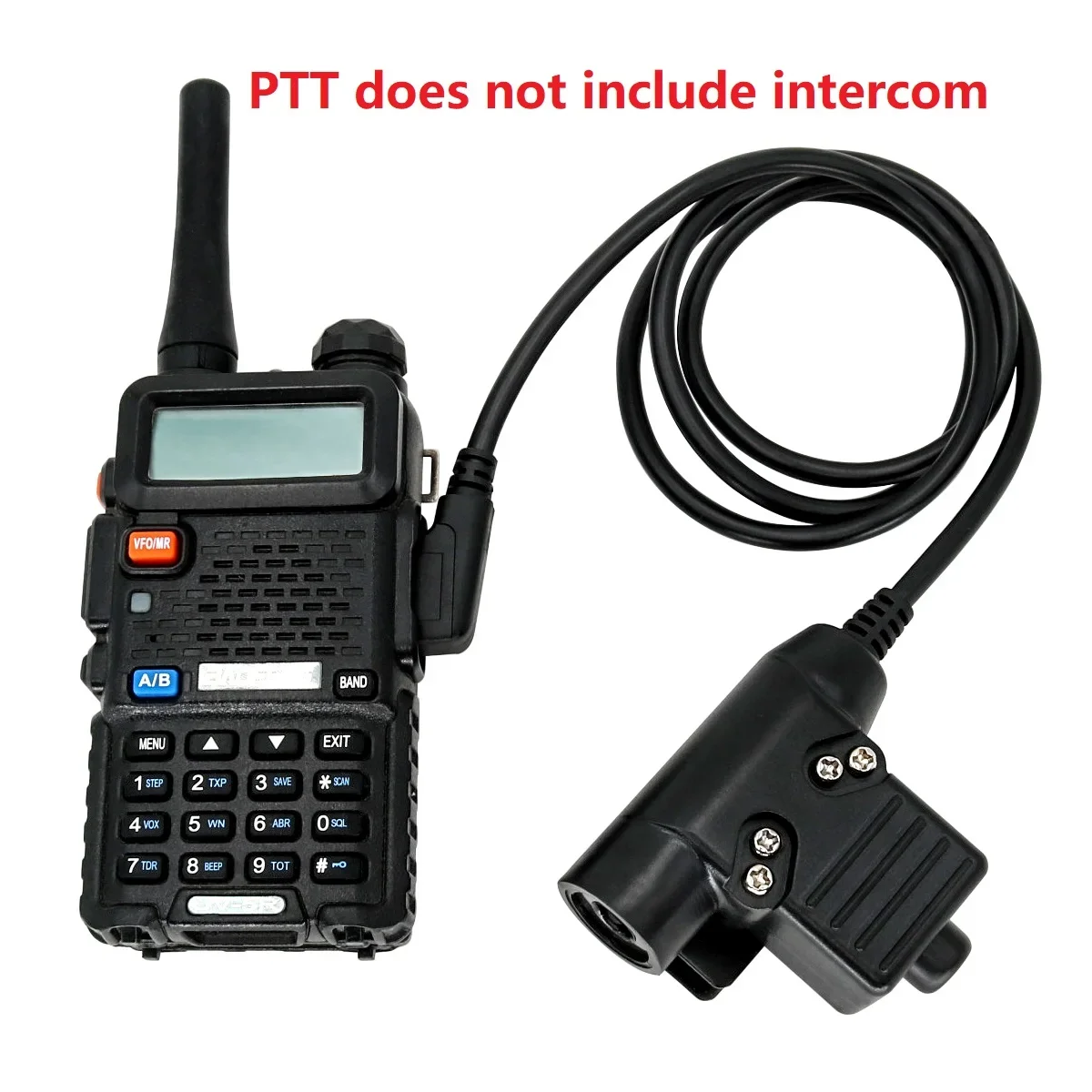 U94 PTT System Military Adapter Plug Push to Talk for kenwood/ Baofeng ...