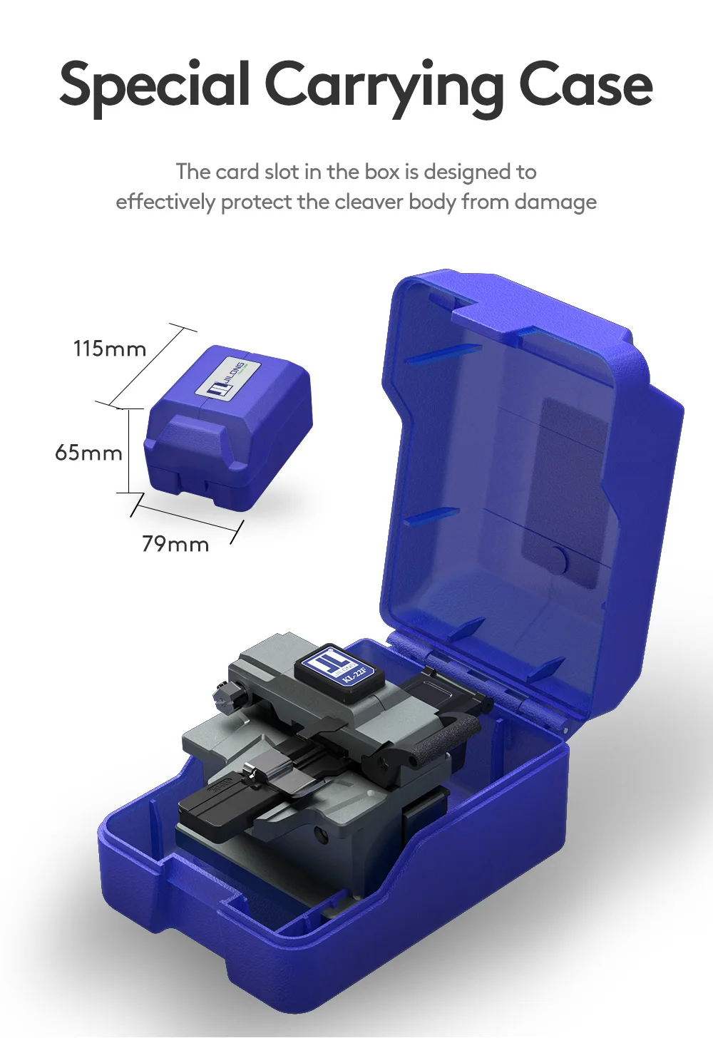 JILONG-KL-22F-Optic-Fiber-Cleaver-with-Two-Fiber-Holders-48000-Blade ...