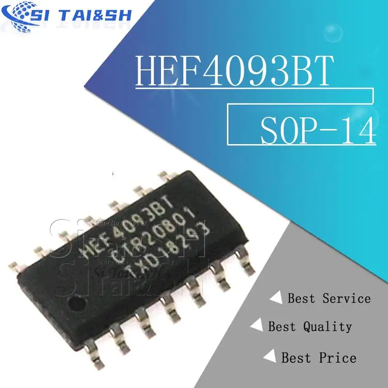 Nuevo 10 Uds HEF4093BT CD4093BM SOP HCF4093 SOP-14 HEF4093 4093 SOP14 ...