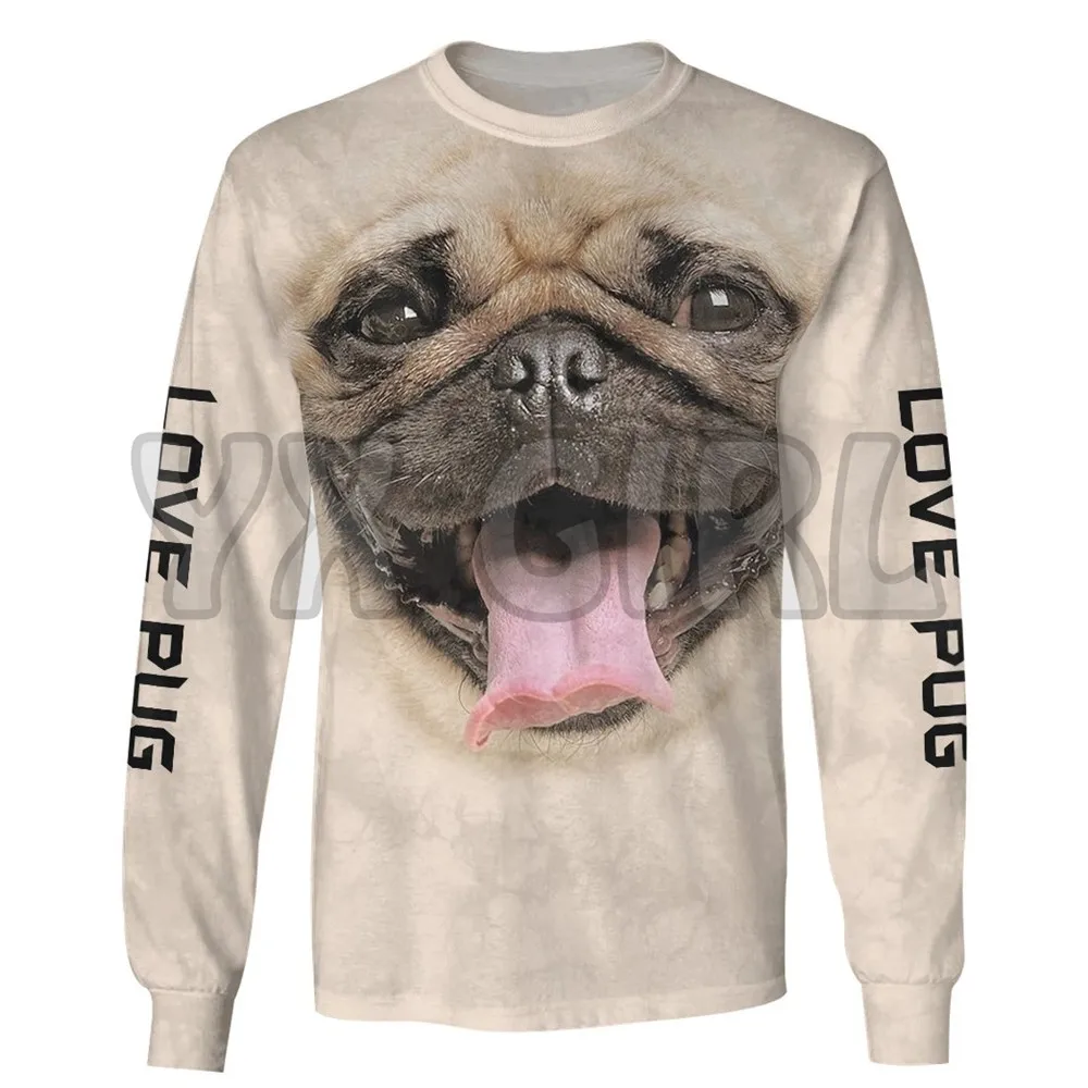 Pug 3d All Over Printed Sweatshirts - coolpetshome