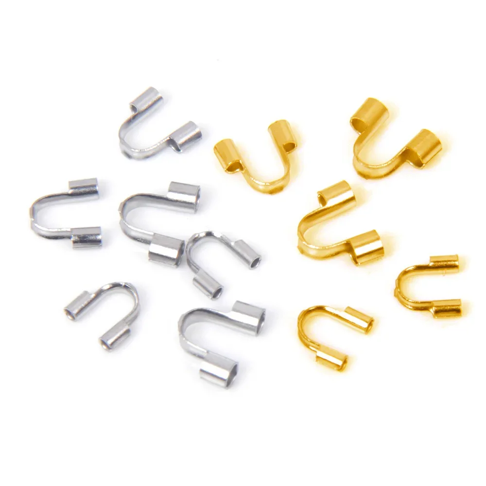 50pcs-Stainless-Steel-Clasps-Crimp-Beads-Covers-For-Beading-Cord-Thread ...