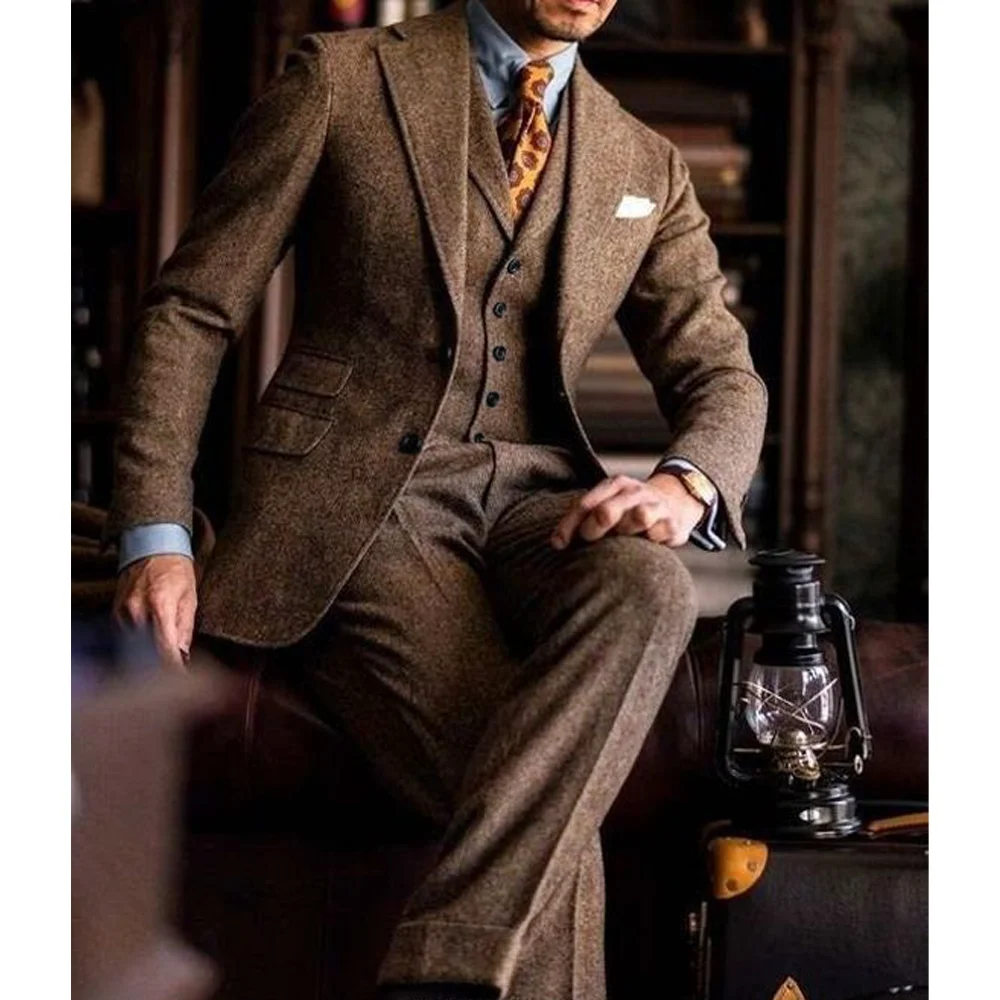 Men-s-Three-piece-Suit-Woolen-Single-breasted-Men-Suits-Sets-Elegant ...