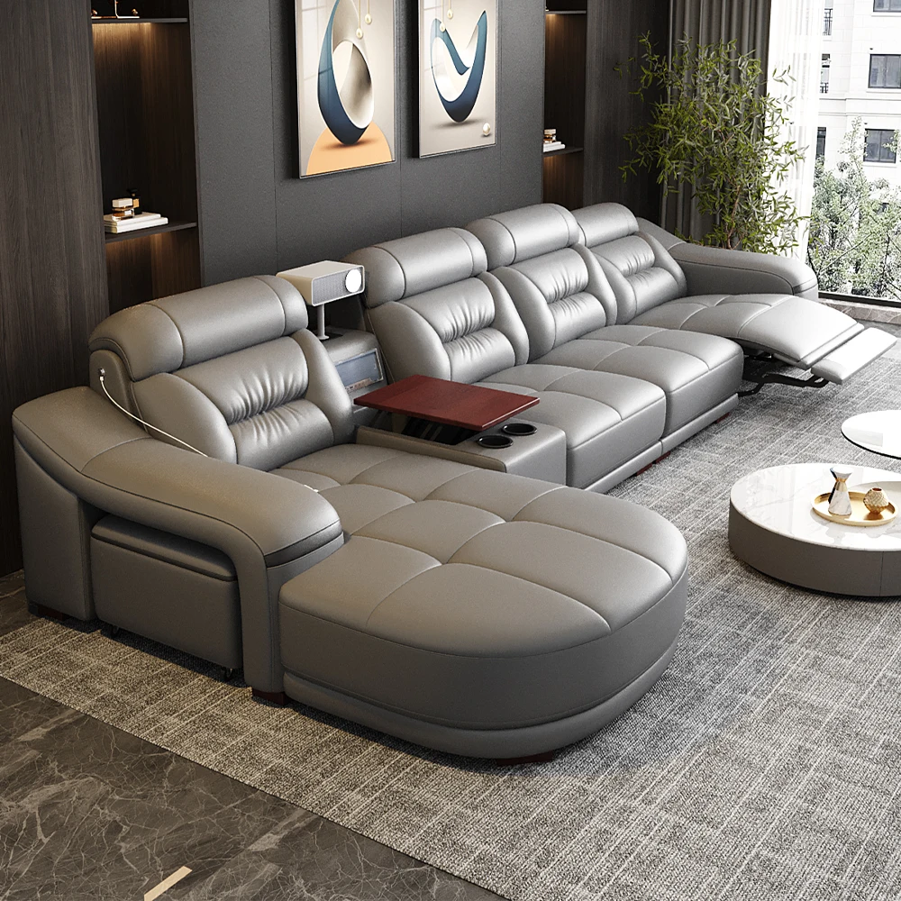 Italian-Genuine-Leather-Sectional-Sofa-Set-with-Electric-Recliner ...