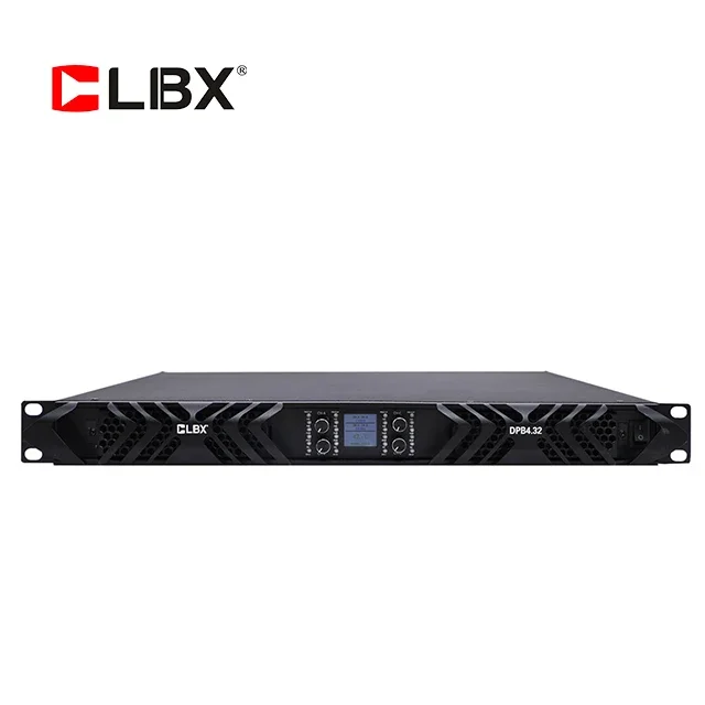DPB4.32 CLIBX Professional High Power 3200W 4 Channel 1U 2 Ohms Power ...