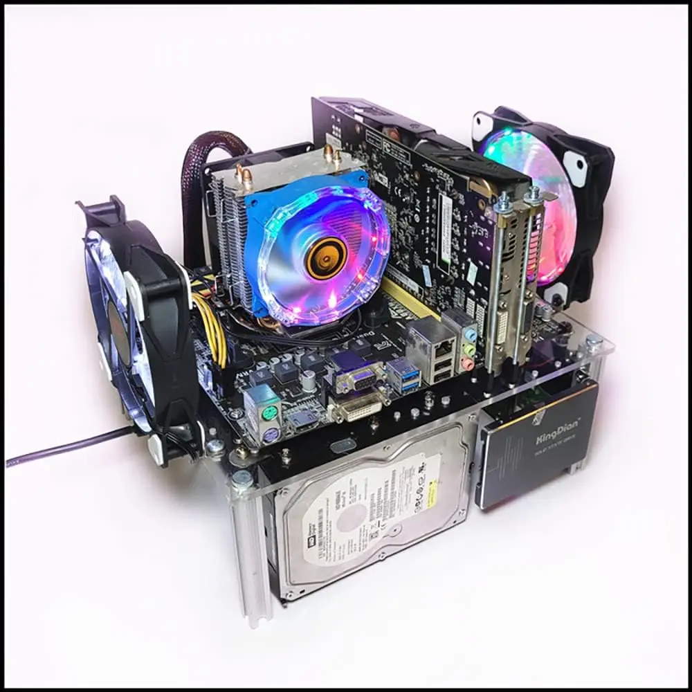 Caixa De Computador Empilhável Do Chassi Aberto Do Pc Dissipação De ...