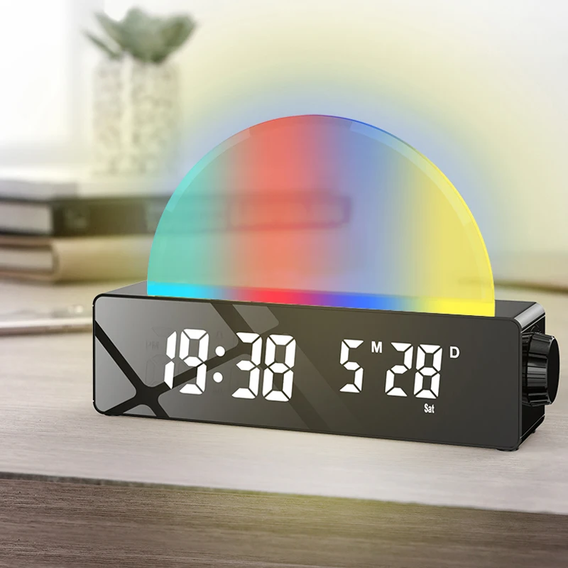 Sunrise Alarm Clock Wake Up Light With Sunrise Simulation Bedside Lamp ...