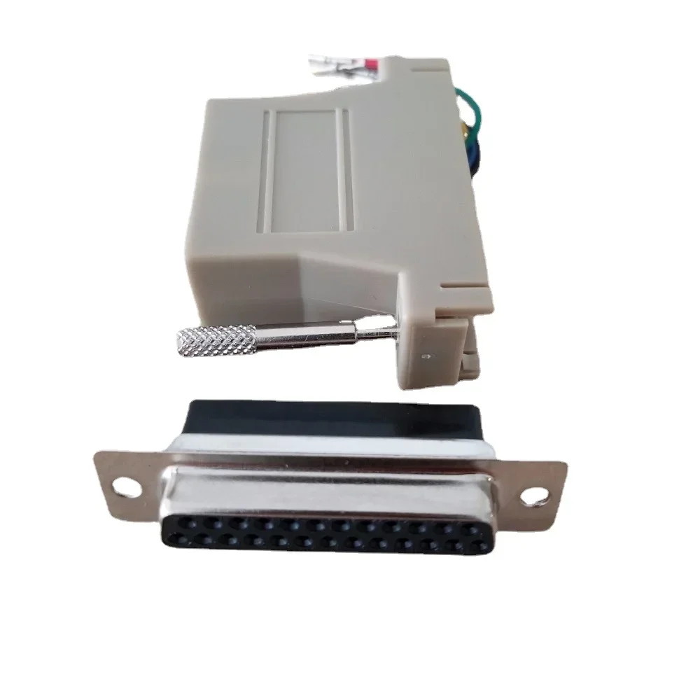 RJ45-Network-Adapter-Female-to-Parallel-Port-RS232-DB25-Converter ...