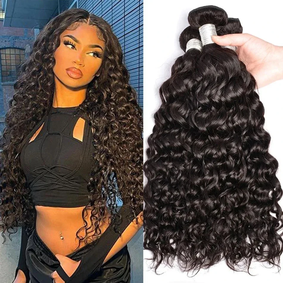 100-Unprocessed-Malaysian-Remy-Human-Hair-Weave-Extensions-Curly-Deep ...