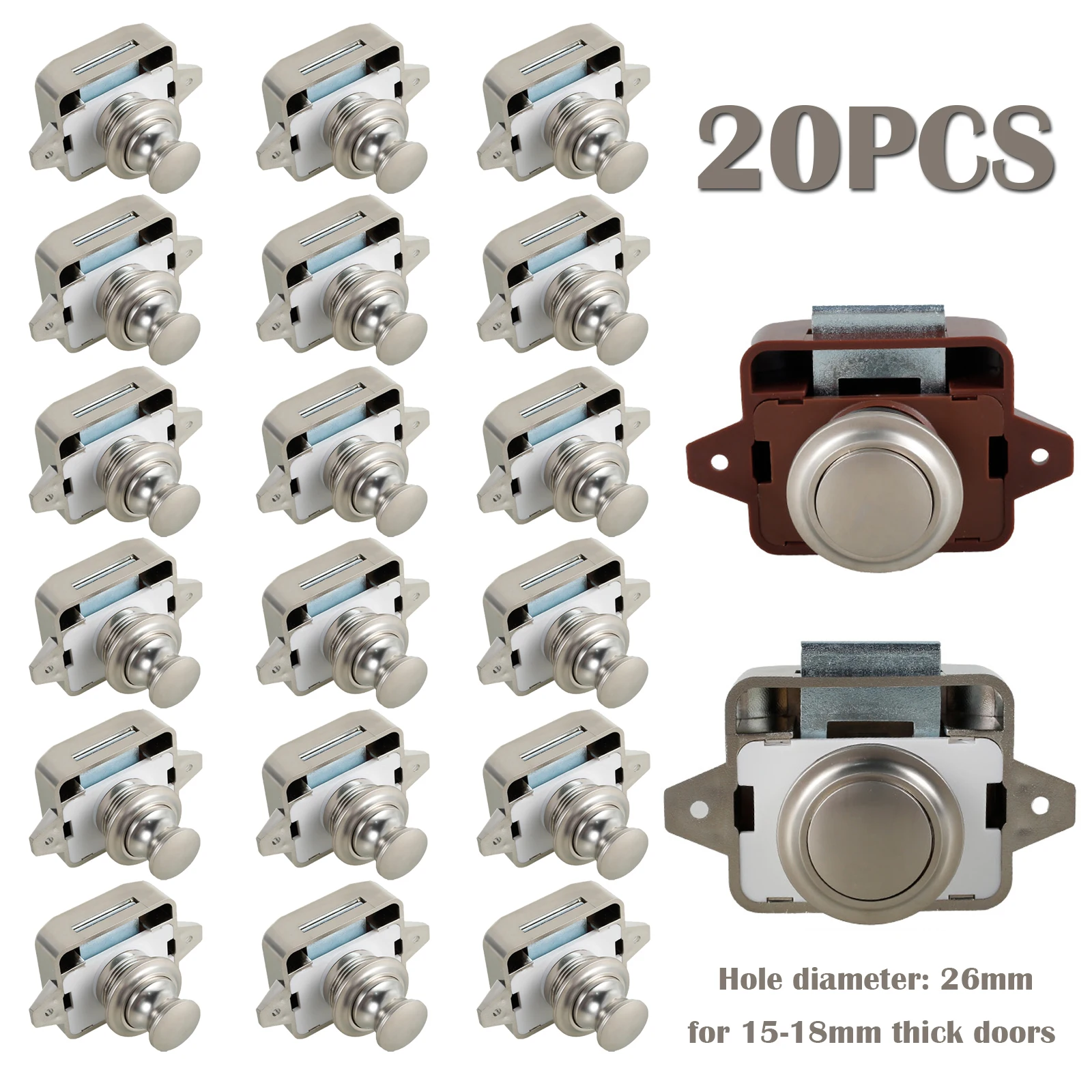 20-PCS-10-PCS-Drukknop-Klink-Kastdeur-Catch-Keyless-Kast-Sloten-voor-RV ...