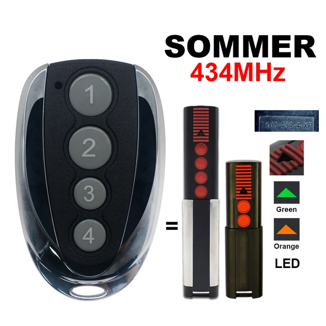 NEW 2023 Sommer tx03 434 4 xp Garage Door Remote Control 4022 TX02-434 ...