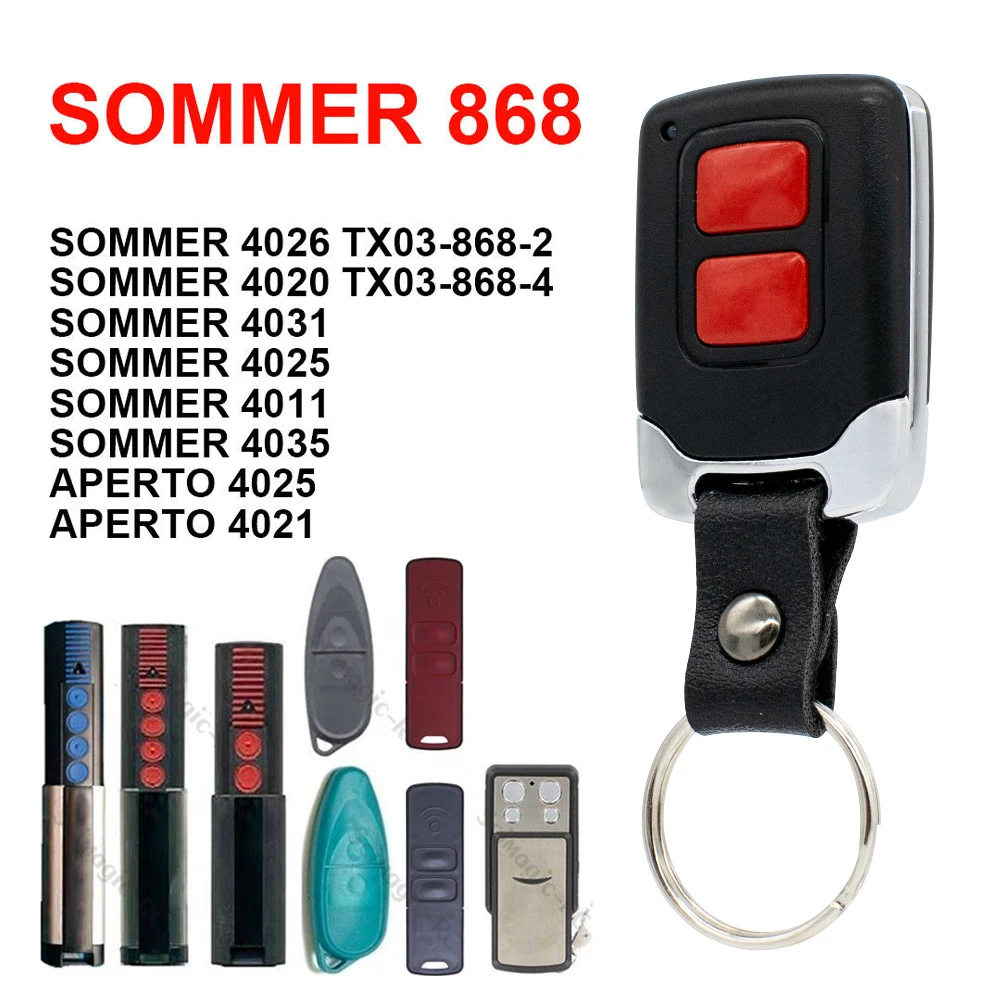 New Garage door remote control for SOMMER 4020 4026 TX03 868-4 868MHz ...