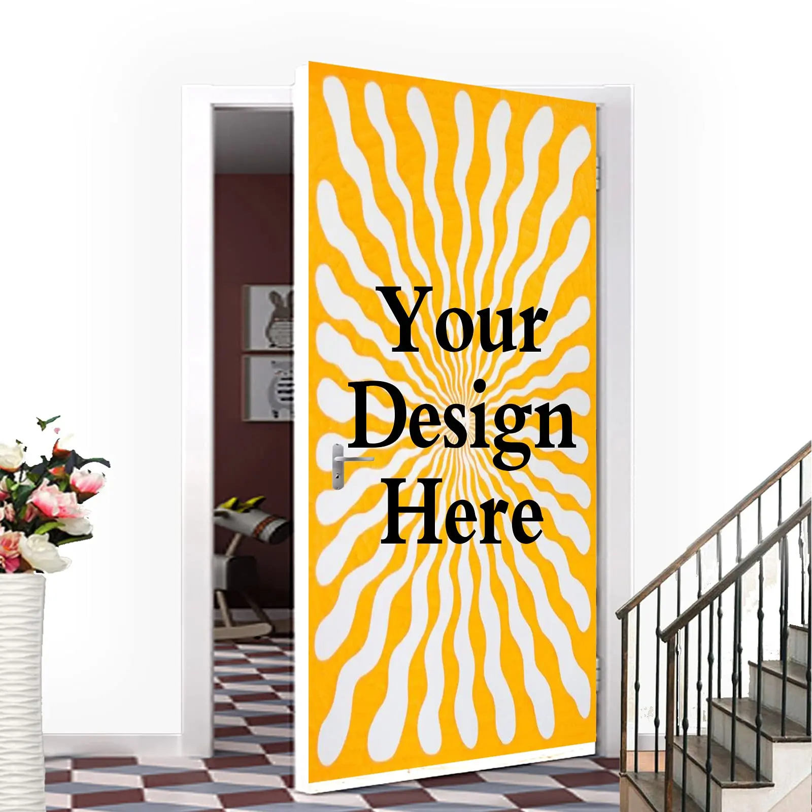 Custom-Door-Stickers-Wallpaper-Personalized-Door-Sticker-Mural-PVC-Door ...
