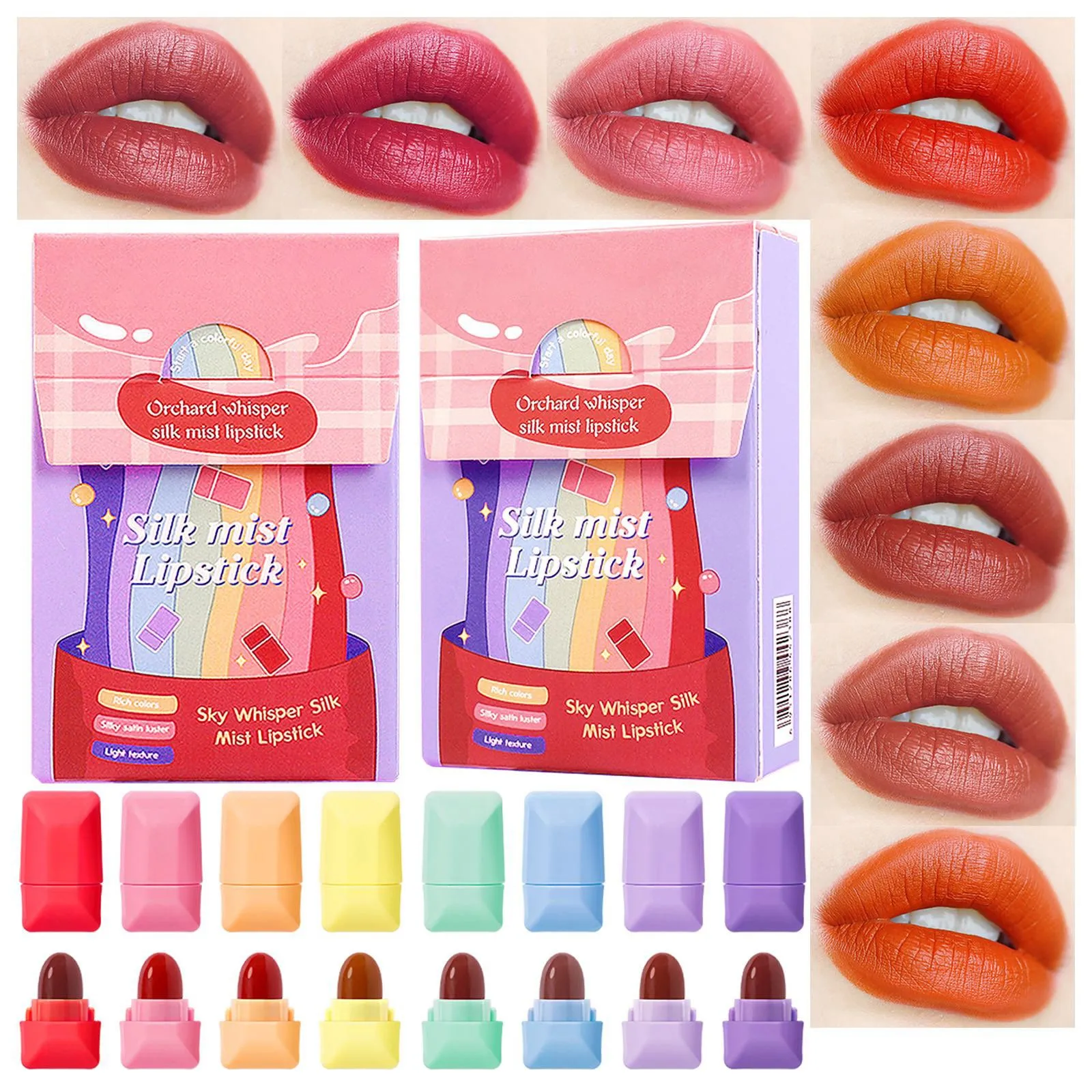 Women-8-Colors-Long-Lasting-Waterproof-Mini-Lipstick-Gift-Box-Lipstick ...