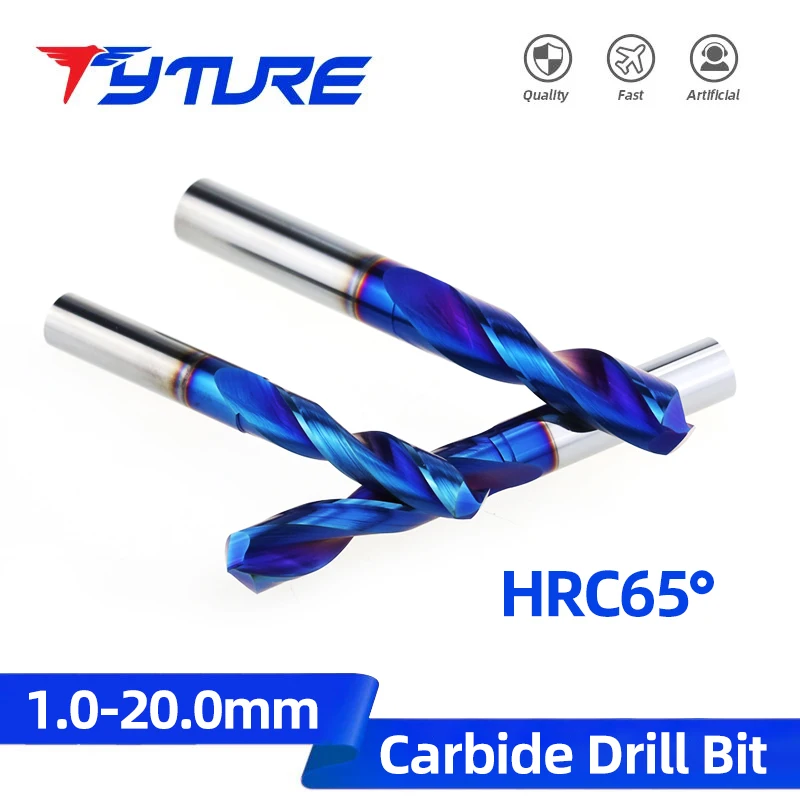 TYTURE-HRC65-Tungsten-Carbide-Drills-Metal-Drill-Bits-For-Super-Hard-Metalworking-CNC-Lathe ...