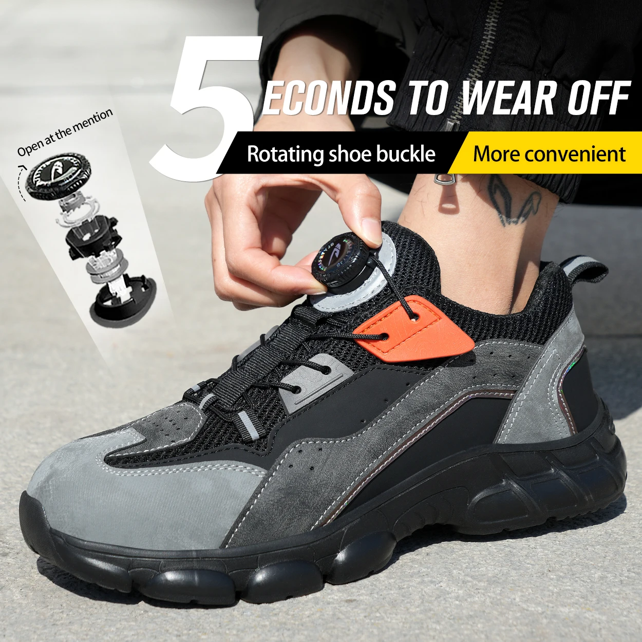 Men-s-Rotating-Button-Safety-Shoes-Steel-Toe-Work-Sneakers ...