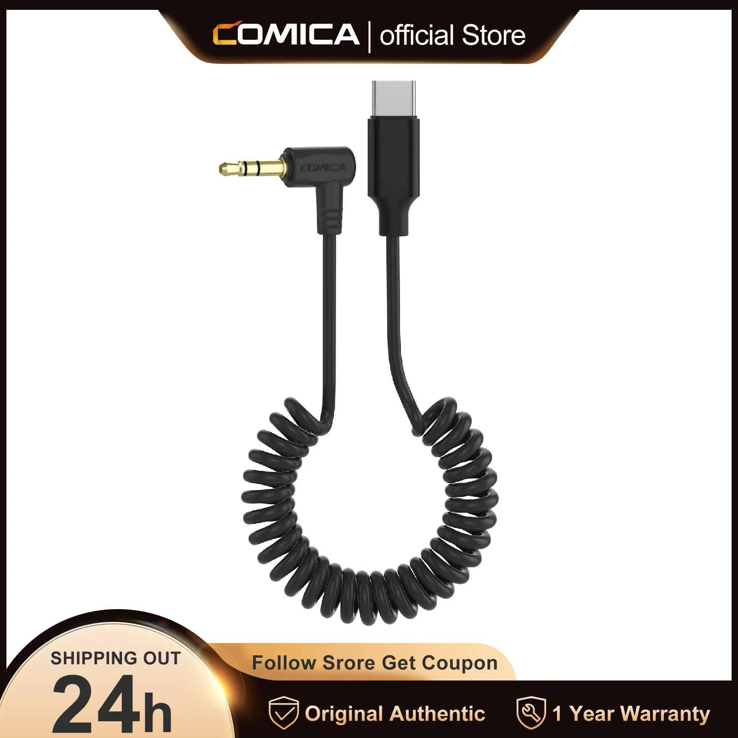 Comica-Cabo-De-Sa-da-De-udio-Para-Smartphone-Android-TRS-Para-USB-C ...