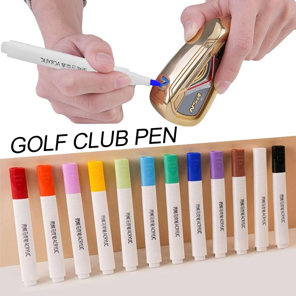 12Pcs/Set Golf Club Color Changing Pen Acrylic Ink Pen With Strong ...