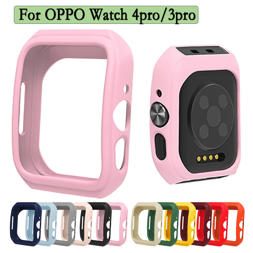 For-OPPO-Watch-4pro-3pro-Silicone-Case-Anti-Scratch-Protective-Cover-Shell-Sport-Watch-Cover ...