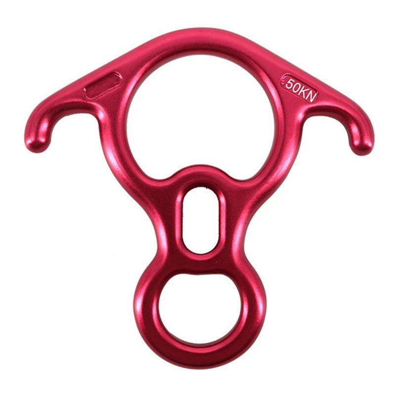 50KN-Belay-Device-8-Descender-Large-Bent-Ear-Belaying-And-Rappelling ...