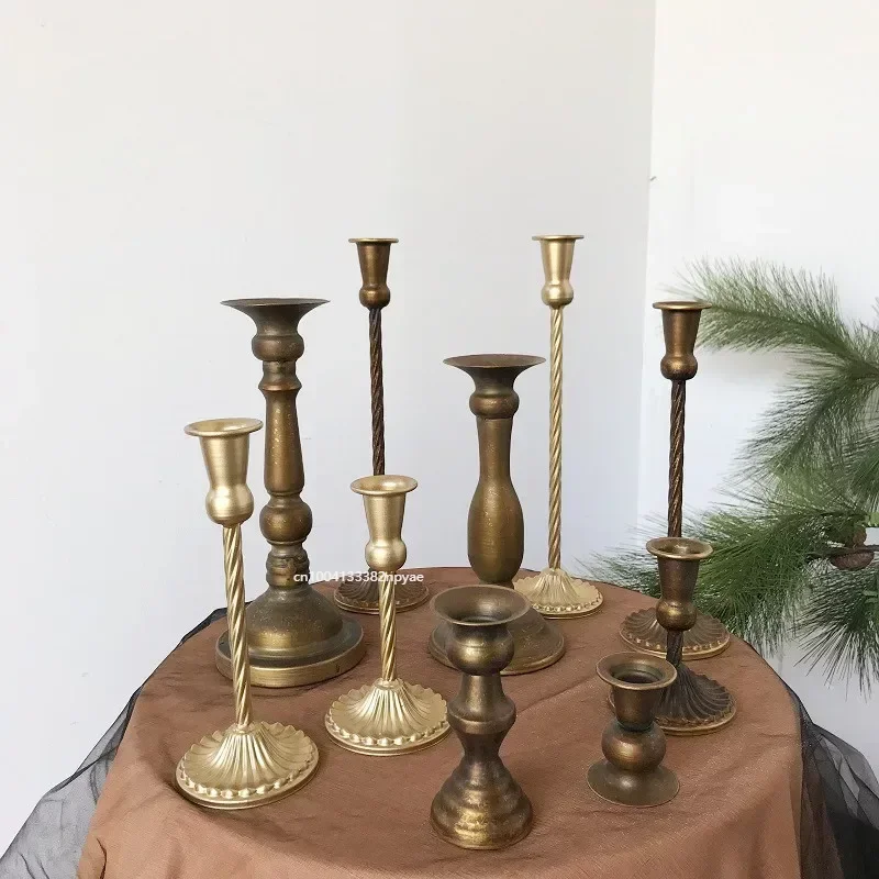 Single Headed Metal Candlestick Romantic Wedding Decorations Iron Art ...