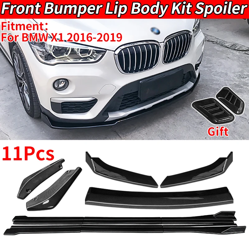 Car Body Kit Accessories BMW X1 F48 2016-2019 Front Bumper Splitters ...