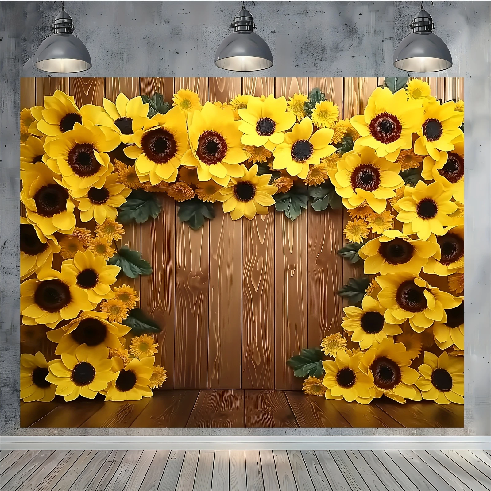 Versatile background for sunflower photography - polyester, birthday ...